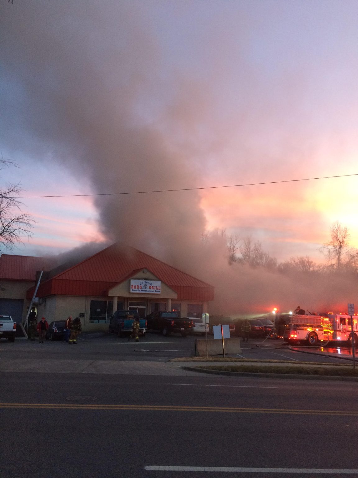 Engine and Truck 33 Respond for the Auto on Fire Inside the Building ...