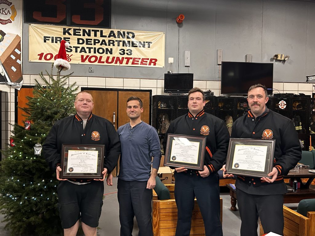 New Life Members - Kentland Volunteer Fire Department