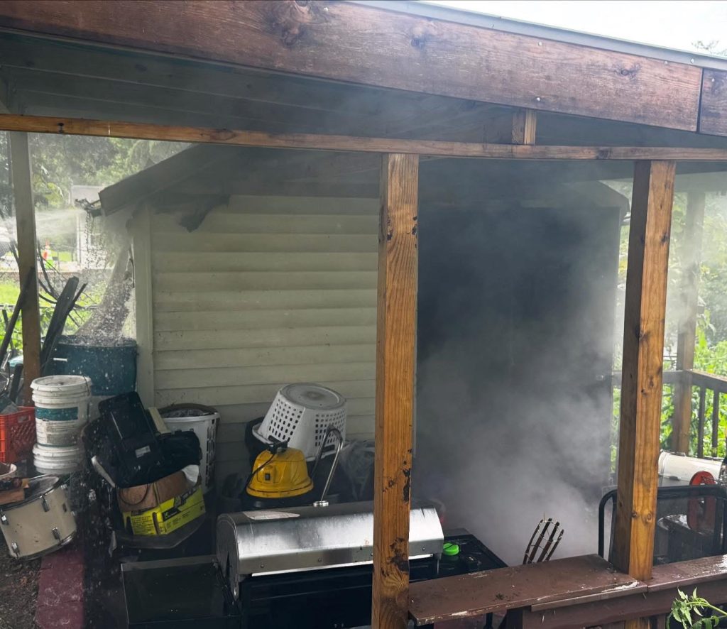MINI HOUSE FIRE FOR THE MINI PUMPER - Kentland Volunteer Fire Department